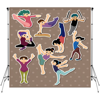 Gymnastics Photographer Backdrops | Available in nearly ANY Custom Sizes