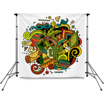 Mexican style Photo Backdrops | Available in Ultra Large Custom Sizes