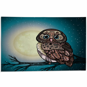 Owl Area Rugs & Custom Size Floor Mats