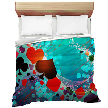 Gambling Comforters, Duvets, Sheets & Sets | Custom