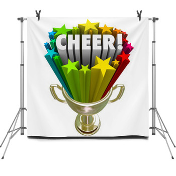 Cheerleading Custom Backdrops | Available in Super Large Custom Sizes