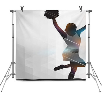 Cheerleading Custom Backdrops | Available in Super Large Custom Sizes