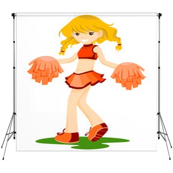 Cheerleading Custom Backdrops | Available in Super Large Custom Sizes