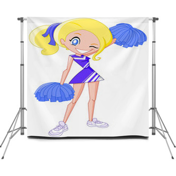 Cheerleading Custom Backdrops | Available in Super Large Custom Sizes
