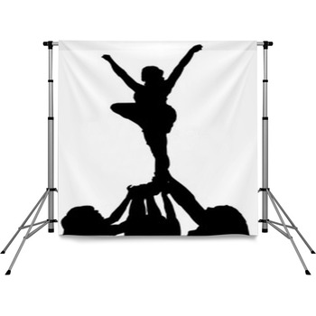 Cheerleading Custom Backdrops | Available in Super Large Custom Sizes