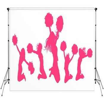 Cheerleading Custom Backdrops | Available in Super Large Custom Sizes