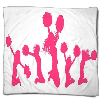 cheerleading Fleece Blanket Throws | Free Personalization