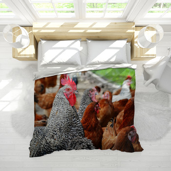 Chicken Comforters, Duvets, Sheets & Sets | Personalized