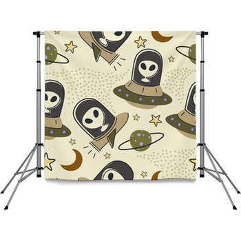Alien Custom Backdrops | Available in Super Large Custom Sizes