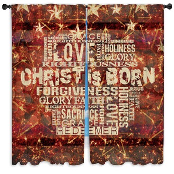 Christian Window Curtains | Custom Size Drapes