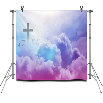 Cross Photo Backdrops | Available in Very Large Custom Sizes