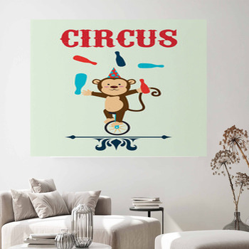 Circus Wall Decor in Canvas, Murals, Tapestries, Posters & More