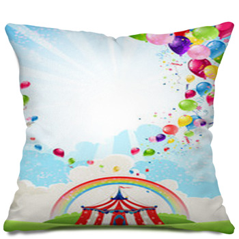 Circus Throw Pillows, & Shams