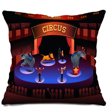 Circus Throw Pillows, & Shams
