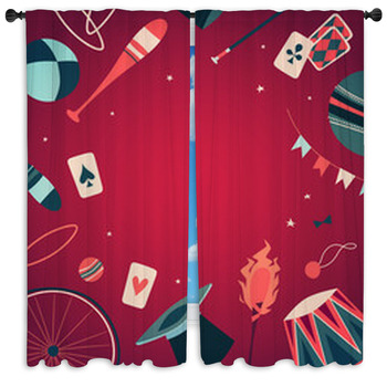 Circus Drapes & Window Treatments | Black Out | Custom Sizes