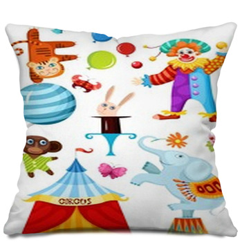 Circus Throw Pillows, & Shams