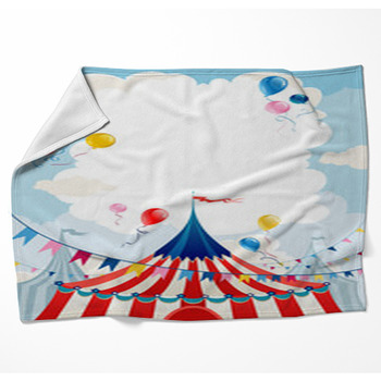 Circus Fleece Blanket Throws | Free Personalization