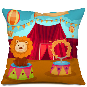 Circus Throw Pillows, Cases, & Shams