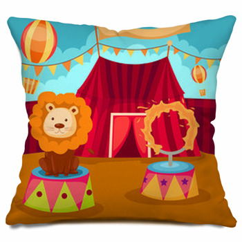 Circus Throw Pillows, & Shams