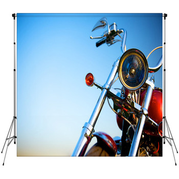 Motorcycle Photo Backdrops | Available in Super Large Custom Sizes