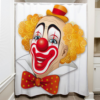 Clown Shower Curtains, Bath Mats, & Towels Personalize