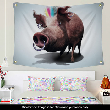 Pig Wall Decor in Canvas, Murals, Tapestries, Posters & More