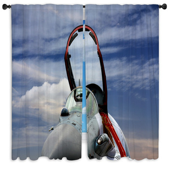 Jet fighter Drapes & Window Treatments | Black Out | Custom Sizes