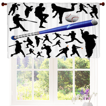 Baseball Window Curtains & Drapes | Black Out | Custom Sizes