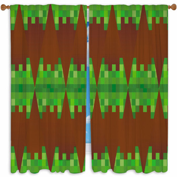 Minecraft Curtains & Drapes | Black Out | Custom Sizes