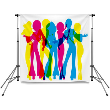 1960s Photographer Backdrops | Available in Very Large Custom Sizes