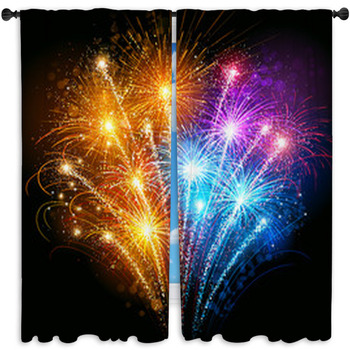 Fireworks Curtains & Drapes | Block Out | Custom Sizes