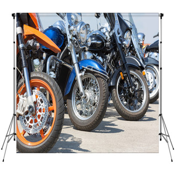 Motorcycle Photo Backdrops | Available in Super Large Custom Sizes