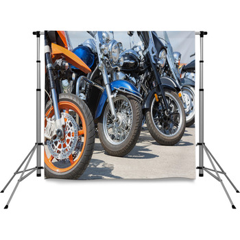 Motorcycle Photo Backdrops | Available in Super Large Custom Sizes