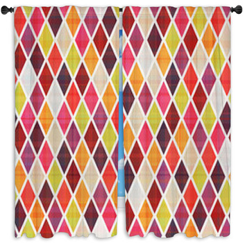 Argyle Drapes & Window Treatments | Black Out | Custom Sizes