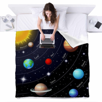 Solar system Comforters, Duvets, Sheets & Sets | Personalized