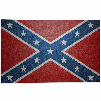 Rebel flag Area Rugs & Custom Size Floor Mats