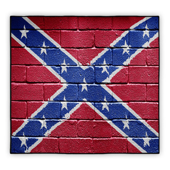 Confederate rebel flag Area Rugs & Custom Size Floor Mats