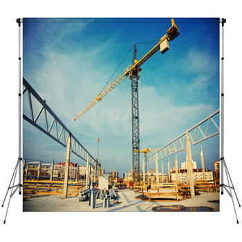 Construction Custom Backdrops | Available in Super Large Custom Sizes
