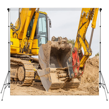 Construction Custom Backdrops | Available in Super Large Custom Sizes