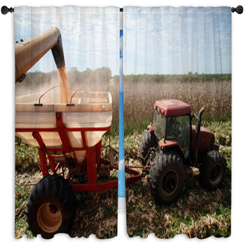 Tractor Window Curtains & Drapes | Block Out | Custom Sizes