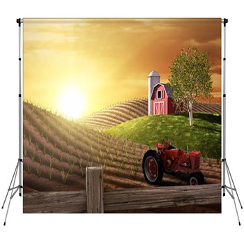 Farm Photo Backdrops | Available in nearly ANY Custom Sizes