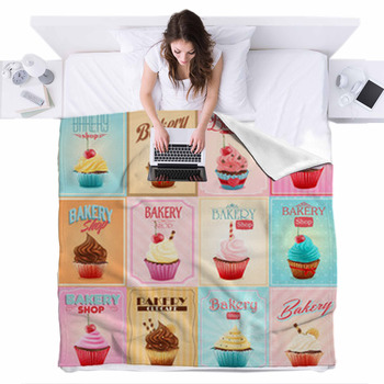 Cupcake Comforters, Duvets, Sheets & Sets | Personalized