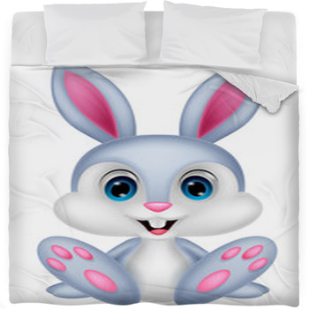 Bunny Fleece Blanket Throws | Free Personalization