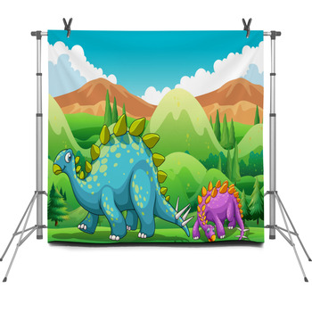 Dinosaur Photo Backdrops | Available in Very Large Custom Sizes