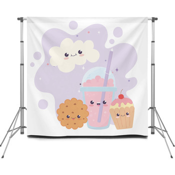 Kawaii Custom Backdrops | Available in Super Large Custom Sizes