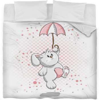 Bunny Fleece Blanket Throws | Free Personalization