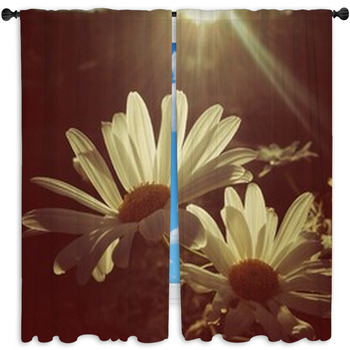 Daisy Window Curtains & Drapes | Black Out | Custom Sizes