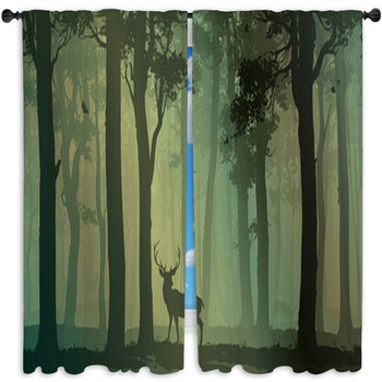 Deer Drapes & Window Treatments | Block Out | Custom Sizes