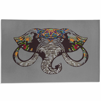 Elephant Area Rugs & Custom Size Floor Mats