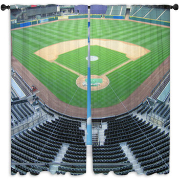 Baseball Window Curtains & Drapes | Black Out | Custom Sizes